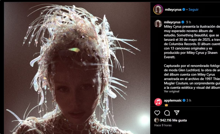 Miley Cyrus deslumbra con la portada de su nuevo álbum 'Something ...
